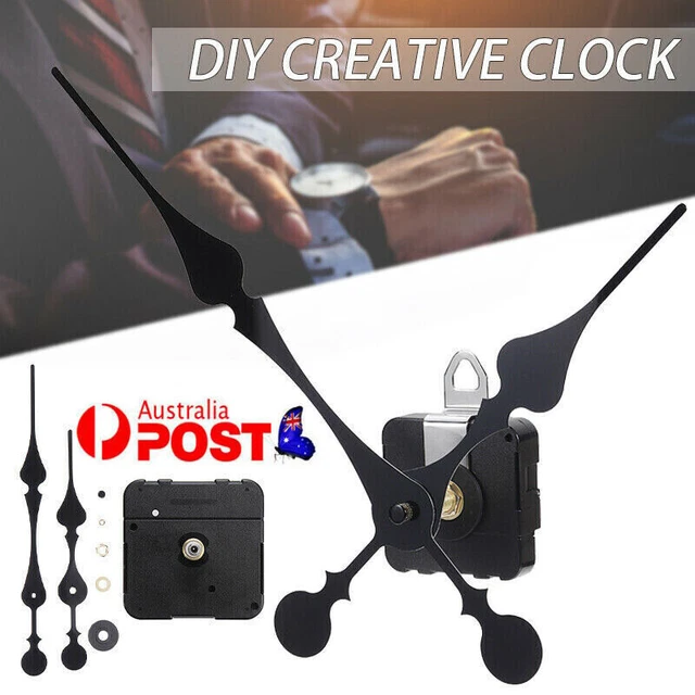 LONG AXIS LARGE Torque Wall Clock Movement Mechanism Metal Clock Hand ...