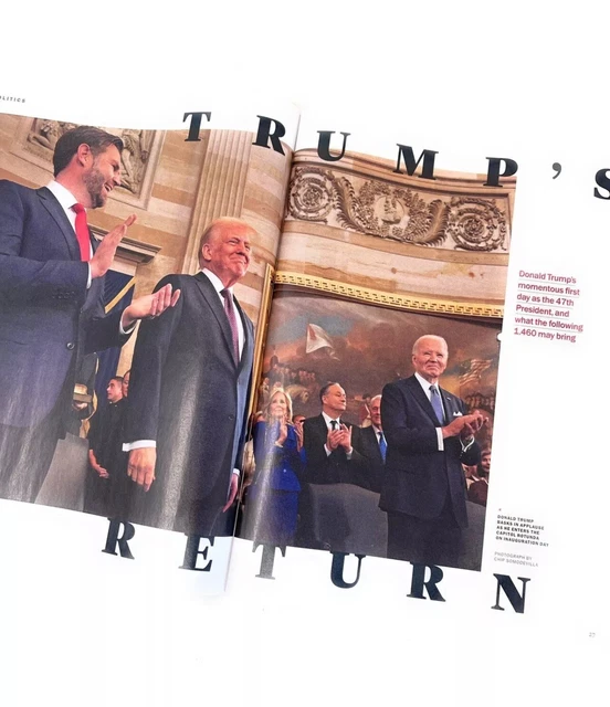 TIME MAGAZINE FEB 10 2025 Donald Trump The Inauguration Of The 47th ...