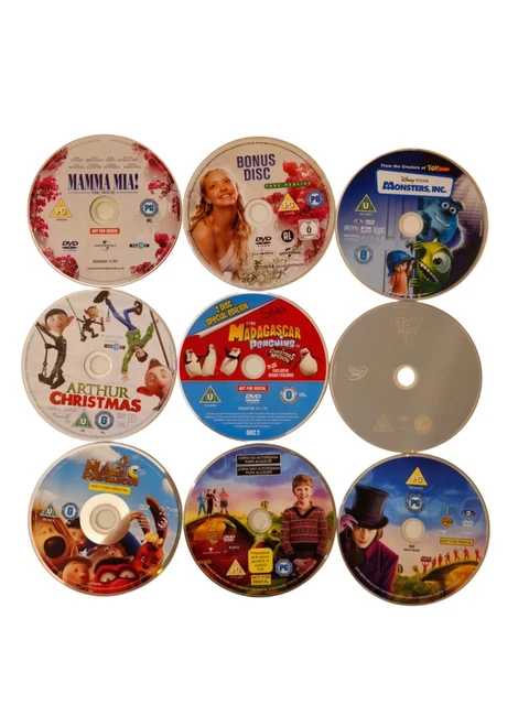 DREAMWORKS DISNEY DVD Collection Mamma Mia Madagascar Monsters Inc £4. ...