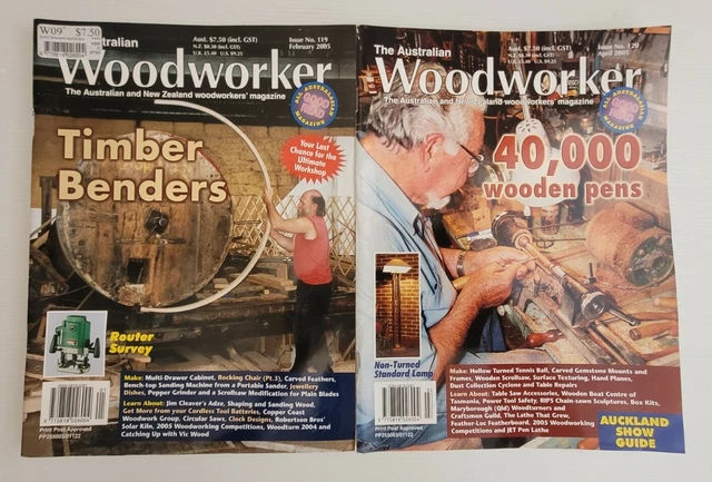 2 THE AUSTRALIAN Woodworker Magazines Issues 119 & 120 From 2005 ...