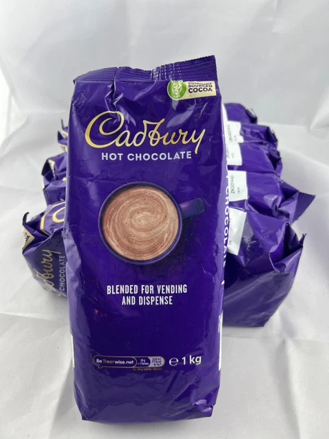6 X CADBURY One Blend Vending Machine Hot Chocolate 1kg Bags (6KG) BBD ...