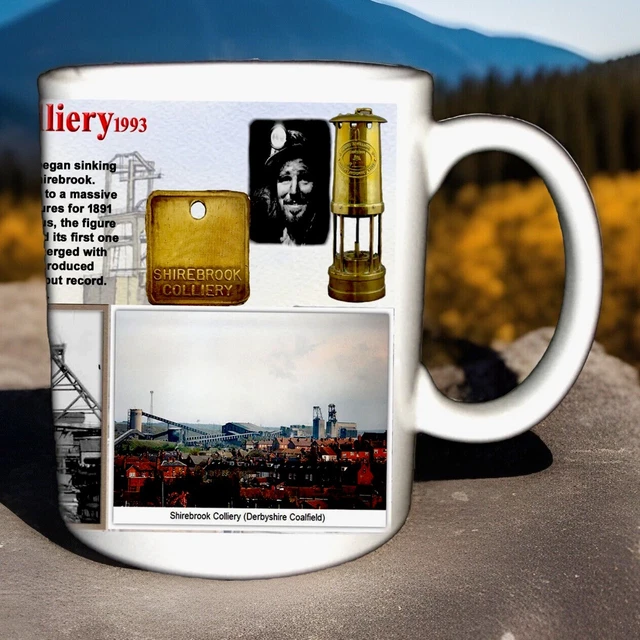 SHIREBROOK COLLIERY COAL Mine Mug. Limited Edition Gift Miners ...