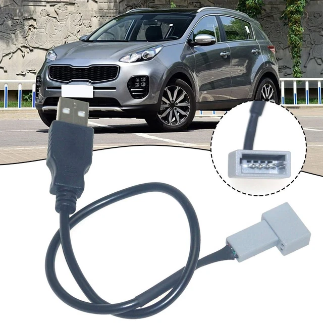 CÂBLE DE PRISE USB vers 4 broches pratique pour Kia Radio design plug ...
