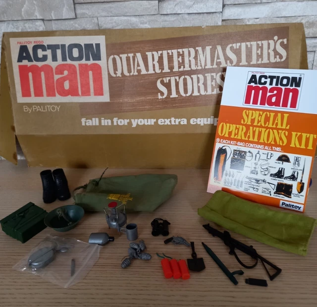 VINTAGE 1970S PALITOY Action Man Special Operations Kit.FREE U.K ...