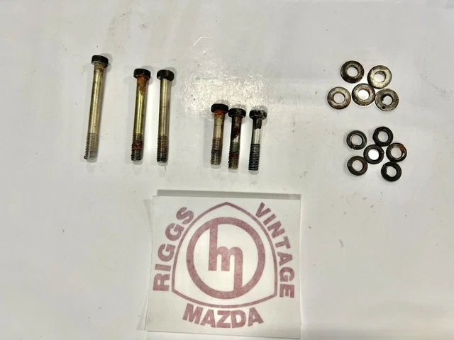 MAZDA ROTARY ENGINE Front Cover Bolt Set Timing Cover Hardware $75.00 ...