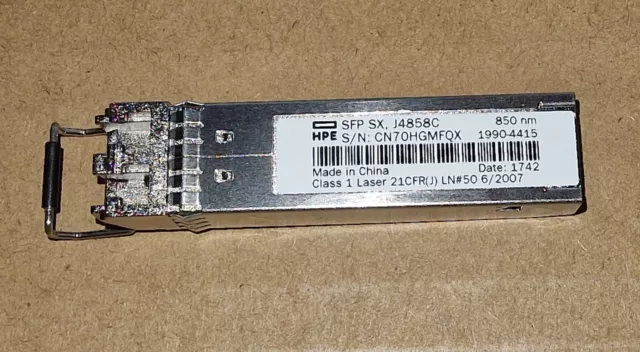 HP ARUBA PROCURVE 1 Gigabit-LX-LC Mini-GBIC Switch SFP SX Module J4858C ...
