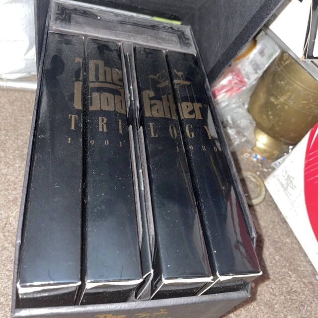 THE GODFATHER TRILOGY VHS Box Set with Booklet 25 Year Anniversary £4. ...