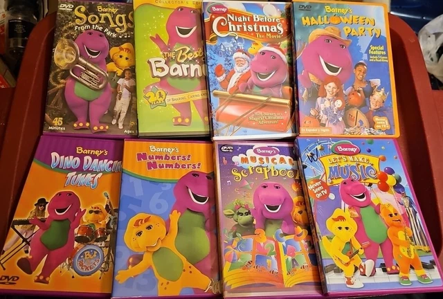 BARNEY (8 DVD Lot) Kids Educational Classic PBS Preschool FREE SHIPPING ...