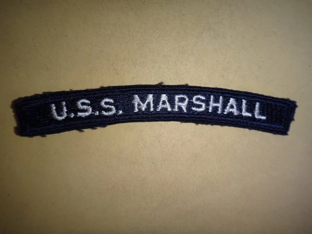 VIETNAM WAR US Navy Rocker Patch USS MARSHALL DD-676 Destroyer £5.66 ...