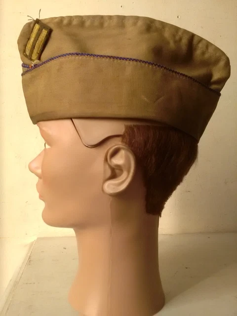 CALOT USA LEUTNANT GI 2e GM FREE FRENCH KAKI COIFFE BÉRET DDAY COMANDO ...