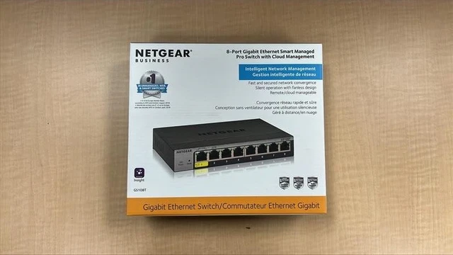 NETGEAR 8-PORT GIGABIT Ethernet Smart Switch Managed (GS108T-300NAS ...