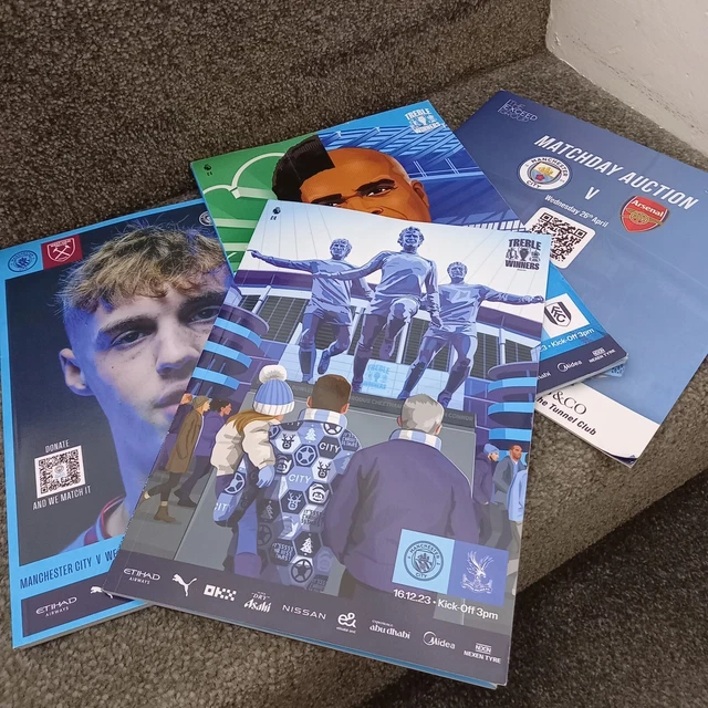 MANCHESTER CITY FOOTBALL Programmes 2023 Plus Match Day Auction . £8.00 ...