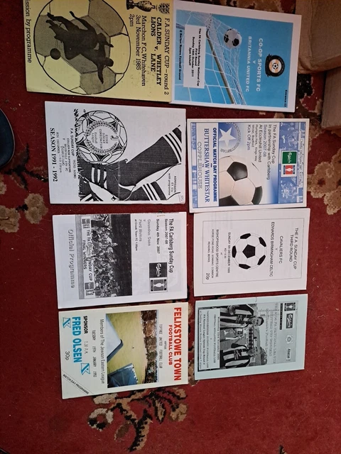 COLLIER ROW SOSTENITORIS V Brookvale Athletic 1991 F A Domenica Coppa ...