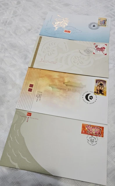 CANADA POST FIRST Day Covers 2004/2007/2002/2006 Lunar New year. $9.99 ...