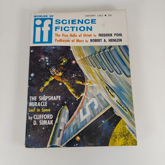 WORLDS OF IF Science Fiction Jan 1963 Robert A Heinlein Podkayne vom ...