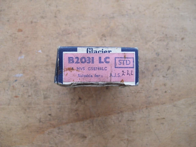 AJS/MATCHLESS 500/600/650CC TWINS Glacier B2031LC STD Big End Shell Set ...