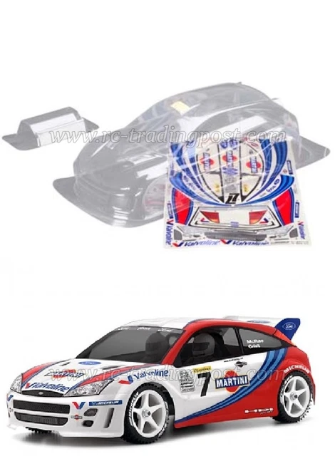 CLEAR RC BODY FORD FOCUS WRC 1/10 OnRoad Car HPI/4Tec2.0/V100/RDS/200mm ...
