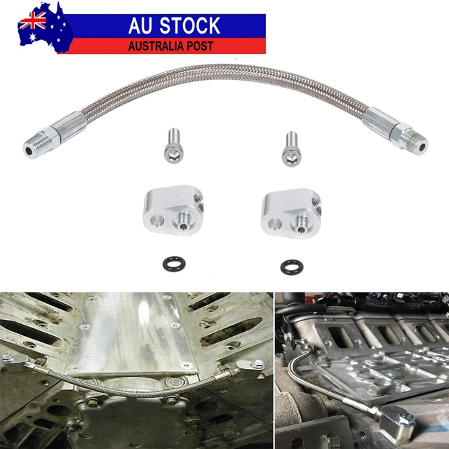 LS CYLINDER HEAD Coolant Steam Port Crossover Throttle Body Bypass Hose ...