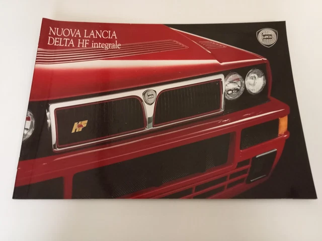 BROCHURE/CATALOGO - NUOVA Lancia Delta Hf Integrale campionario colori ...