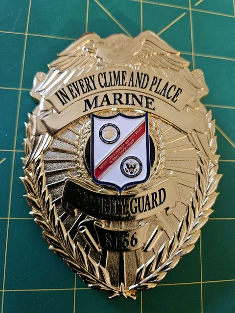 MSG DETACHMENT DET Marine Security Guard Badge Embassy USMC Federal ...