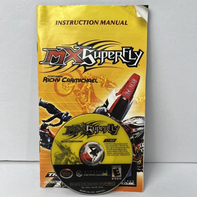 MX SUPERFLY FEATURING Ricky Carmichael (GameCube, 2002) Disc & Manual ...