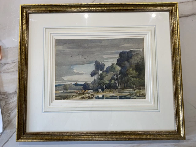 CHARLES WALTER SIMPSON Painting Pastoral Scene With Cattle Signed And ...