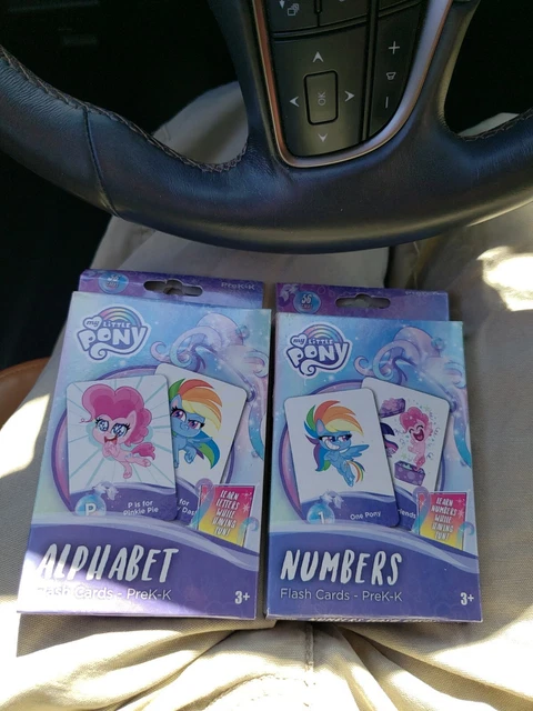 MY LITTLE PONY Flash Cards - Numbers and Alphabet - PreK-K New $9.00 ...