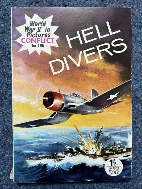 WORLD WAR II in Pictures Conflict Library Comic No. 160 Hell Divers £6.95 - PicClick UK