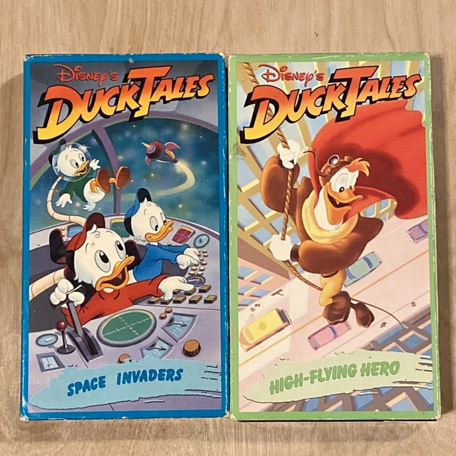 2 VINTAGE DISNEY Duck Tales VHS High-Flying Hero & Space DuckTales ...