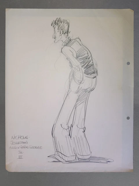 GEORGE “NICK “NICHOLAS Animator Disney Hanna Barbera Caricature from ...