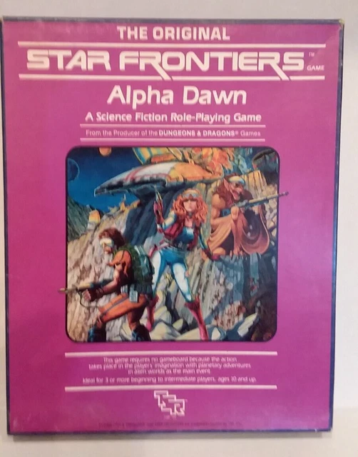 STAR FRONTIERS ALPHA Dawn Boxed Set TSR 1983 D&D Sci Fi Complete Game ...