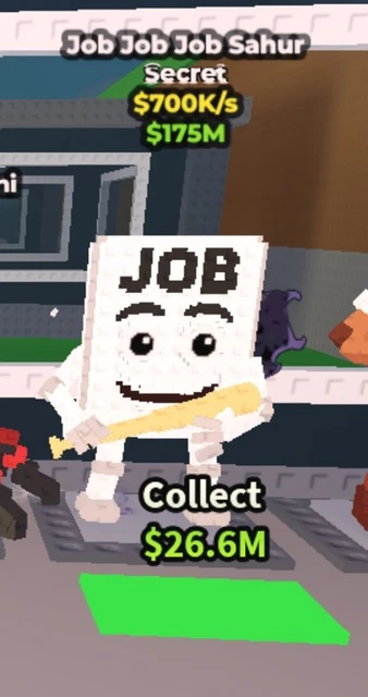 STEAL A BRAINROT SAB Secret - Job Job Job Sahur + Lava 4.2M/s £17.80 ...