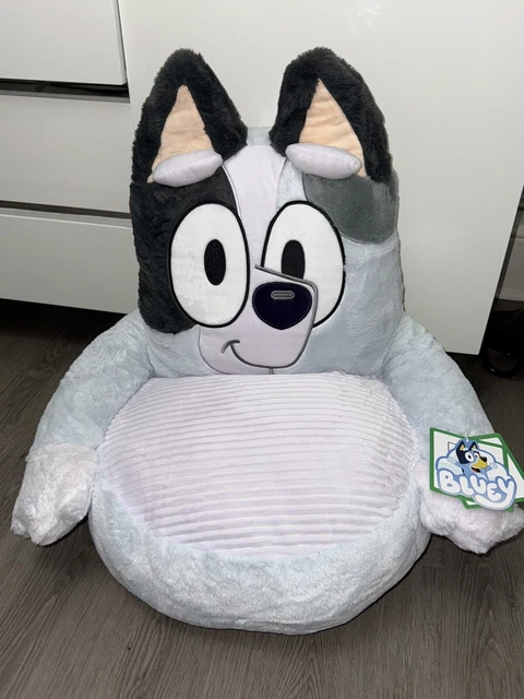 BLUEY CHARACTER PLUSH Soft Children's Chair Seat *Muffin* NEW £35.00 ...