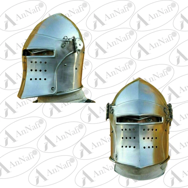 MEDIEVAL BARBUTA HELMET Knights Templar Crusader Armour Helmet GIFT £67 ...