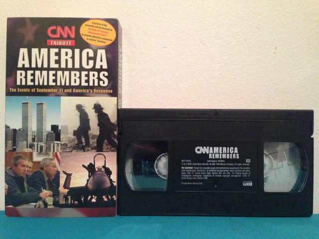 CNN TRIBUTE AMERICA Remembers VHS tape & sleeve $3.70 - PicClick CA