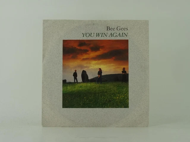 BEE GEES YOU WIN AGAIN (18) 2 pistes 7 pouces manche photo unique ...