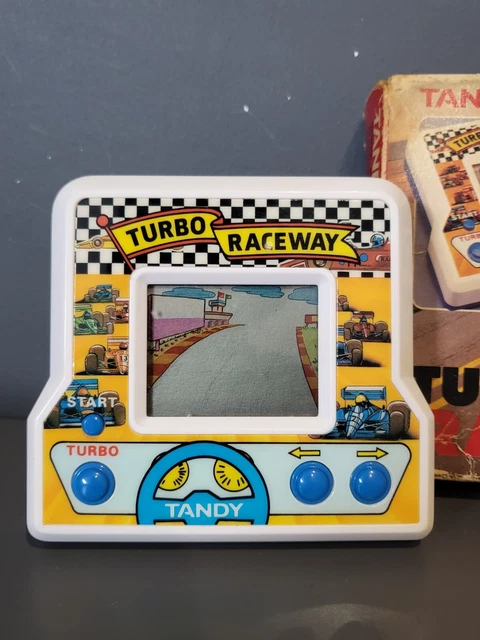 VINTAGE TANDY TURBO Raceway 1990s LCD Electronic Game Boxed £19.99 ...