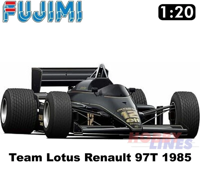 TEAM LOTUS RENAULT 97T '85 GP3 F1 De Angelis Senna 1:20 model kit ...
