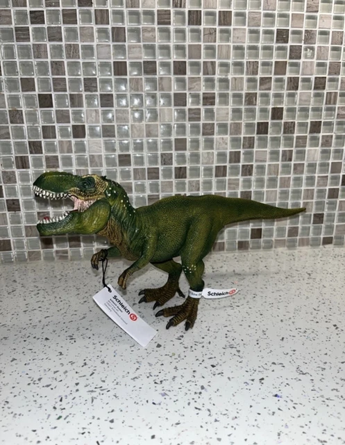 SCHLEICH T-REX DINOSAUR Figure - No 14525 Tyrannosaurus Adjustable Jaw ...
