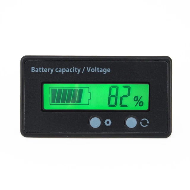 LCD 12V 24V 36V 48V Lead-Acid Battery Status Voltage Voltmeter Monitor Meter R1 £7.84 - PicClick UK