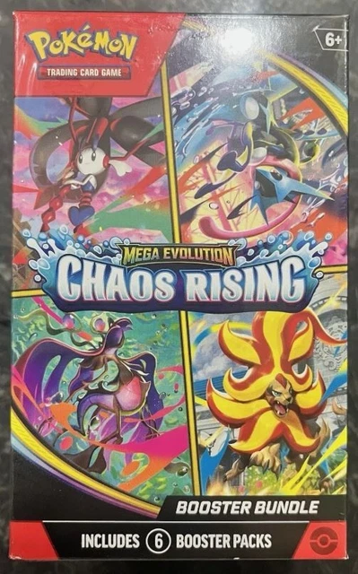 POKÉMON TCG: CHAOS Rising Booster Bundle BOX - New & Sealed (6 booster ...
