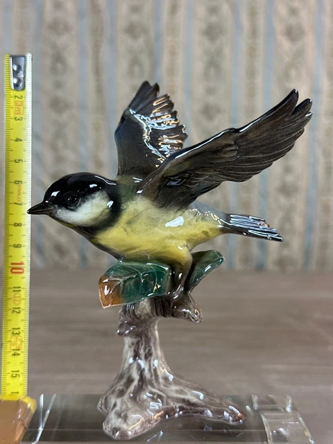 ANTIQUE PORCELAIN GERMAN Birds Bird Collection Mesange Goebel 1960. No ...