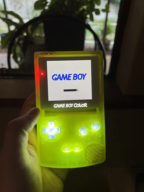 GAMEBOY COLOR COLOUR Game Boy BACKLIT IPS Q5 Laminated LCD Transparent ...