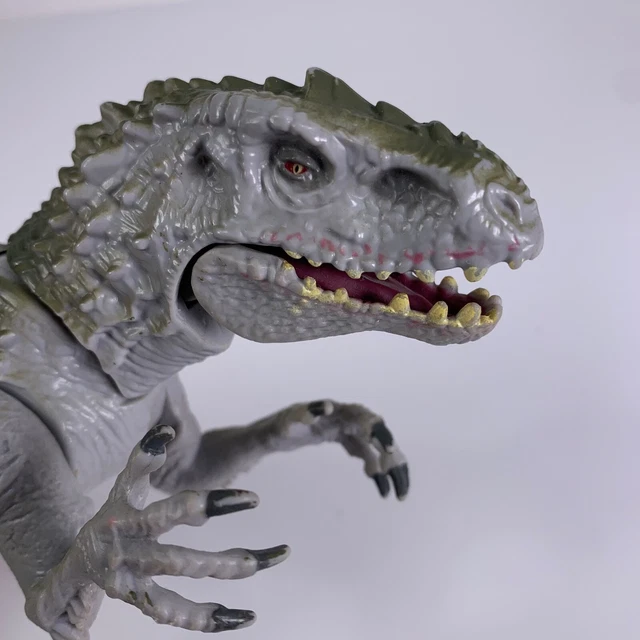 JURASSIC WORLD BATTLE Damage Modellino Dinosauro Indominus Rex 2015 Hasbro Chomping EUR 11,70 ...
