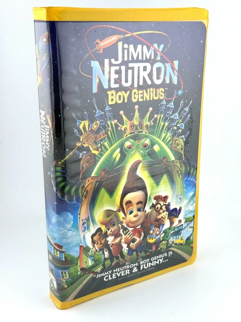JIMMY NEUTRON: BOY Genius Movie VHS 2001 Yellow Clam Shell Family ...