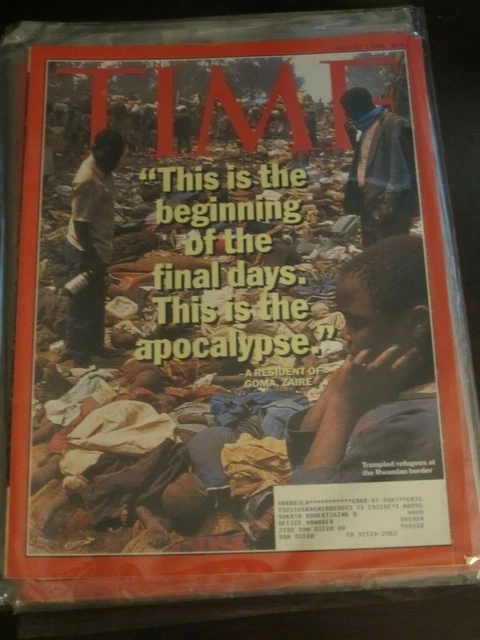TIME MAGAZINE AUGUST 1994 Trampled Refugees at Rwandan Border Zaire (N ...
