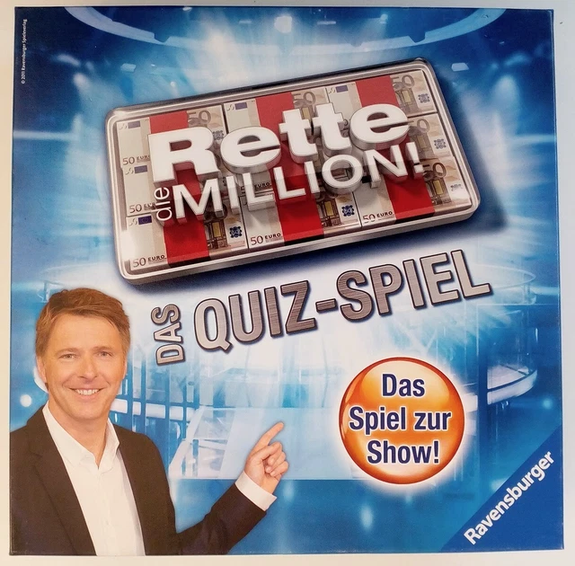 RETTE DIE MILLION Quiz-Spiel Familienspiel Kaum Gespielt EUR 17,00 ...