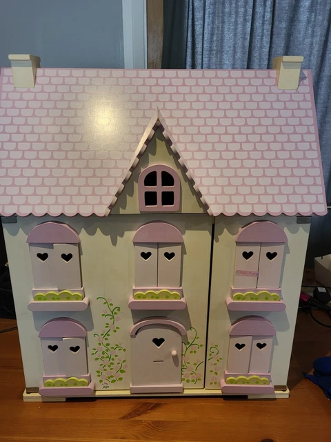 ELC EARLY LEARNING Centre Rosebud Cottage Wooden Dolls House with ...