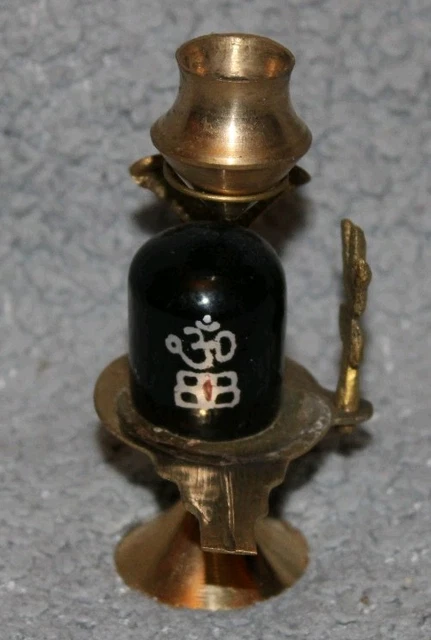 BEAUTIFUL SHIVLING STATUE Brass Lord Shiva Ling Lingam Temple Décor ...