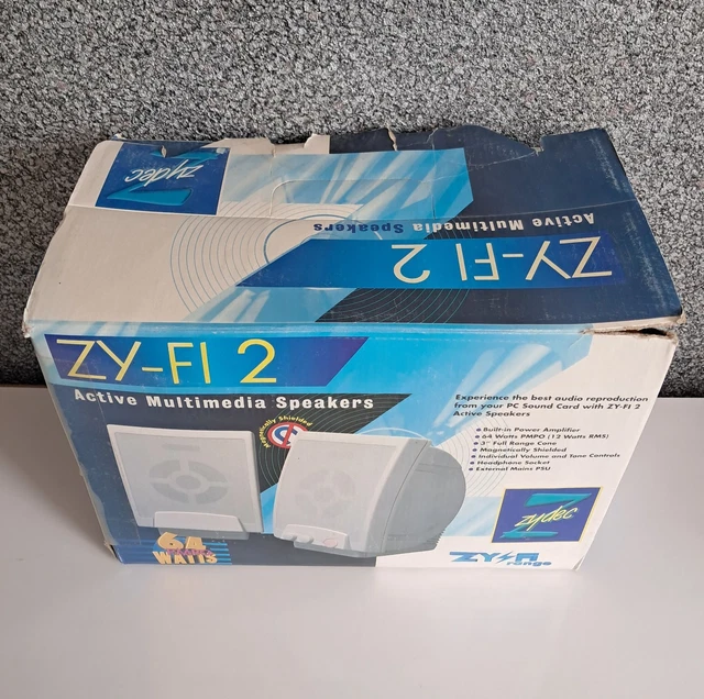 VINTAGE RETRO ZYDEC ZY-FI 2 active multimedia speaker system Original ...